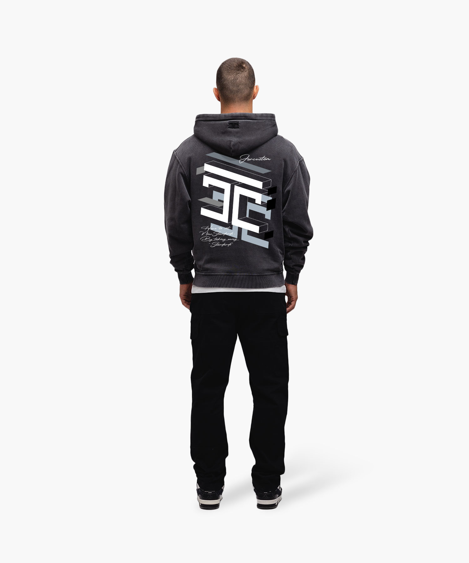 JORCUSTOM - Assembly Zipped Hoodie TitaniumGrey