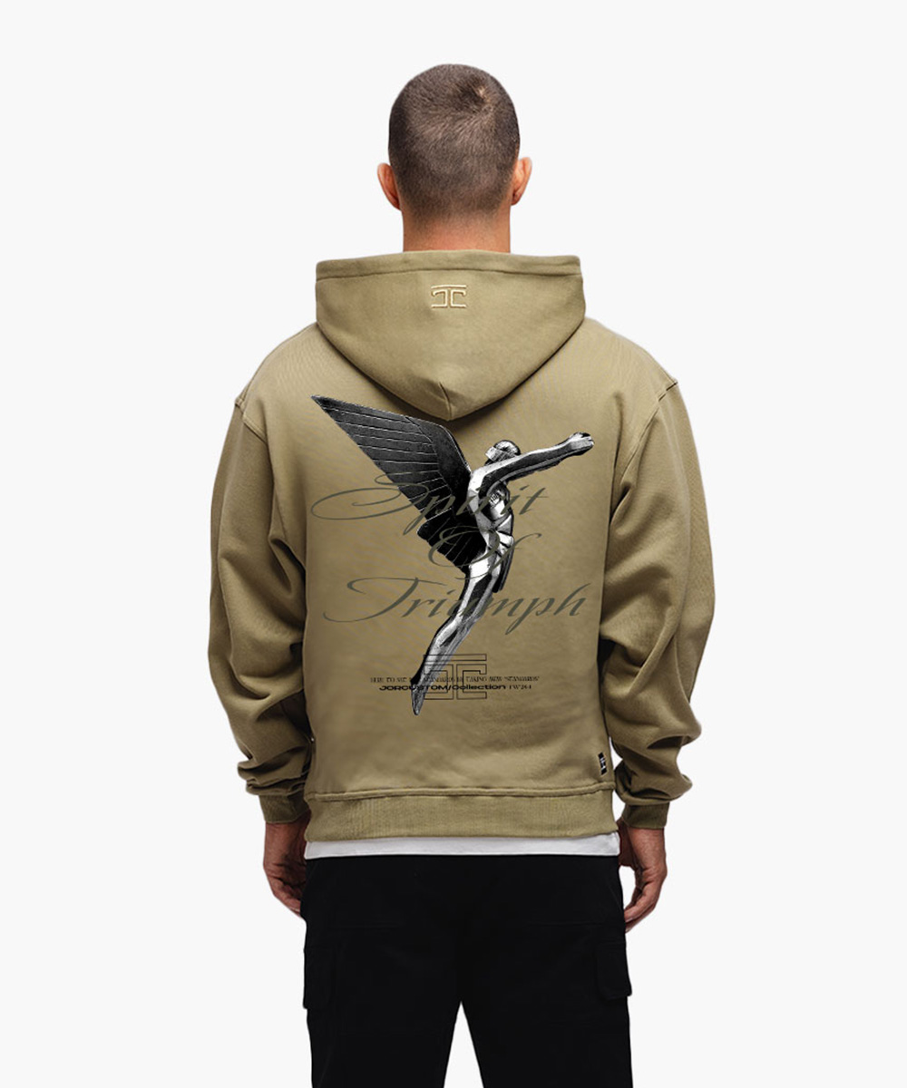 JORCUSTOM - Triumph Zipped Hoodie Olive