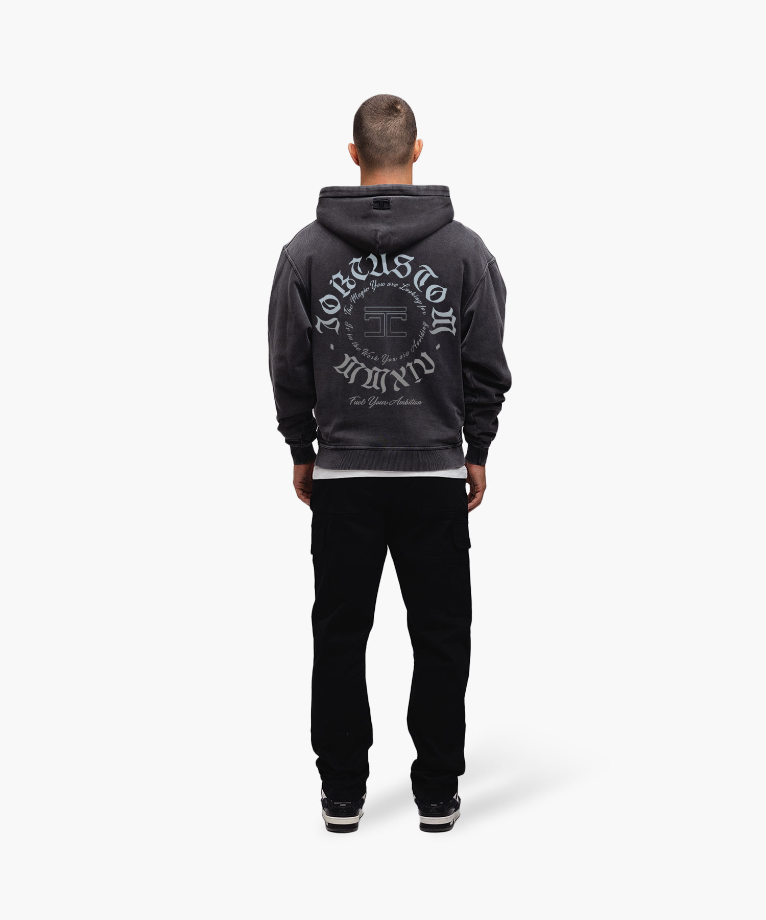 JORCUSTOM - Ambition Zipped Hoodie Black