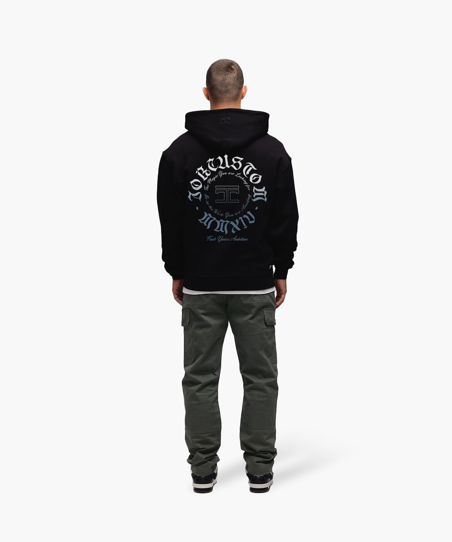 JORCUSTOM - Ambition Zipped Hoodie Black