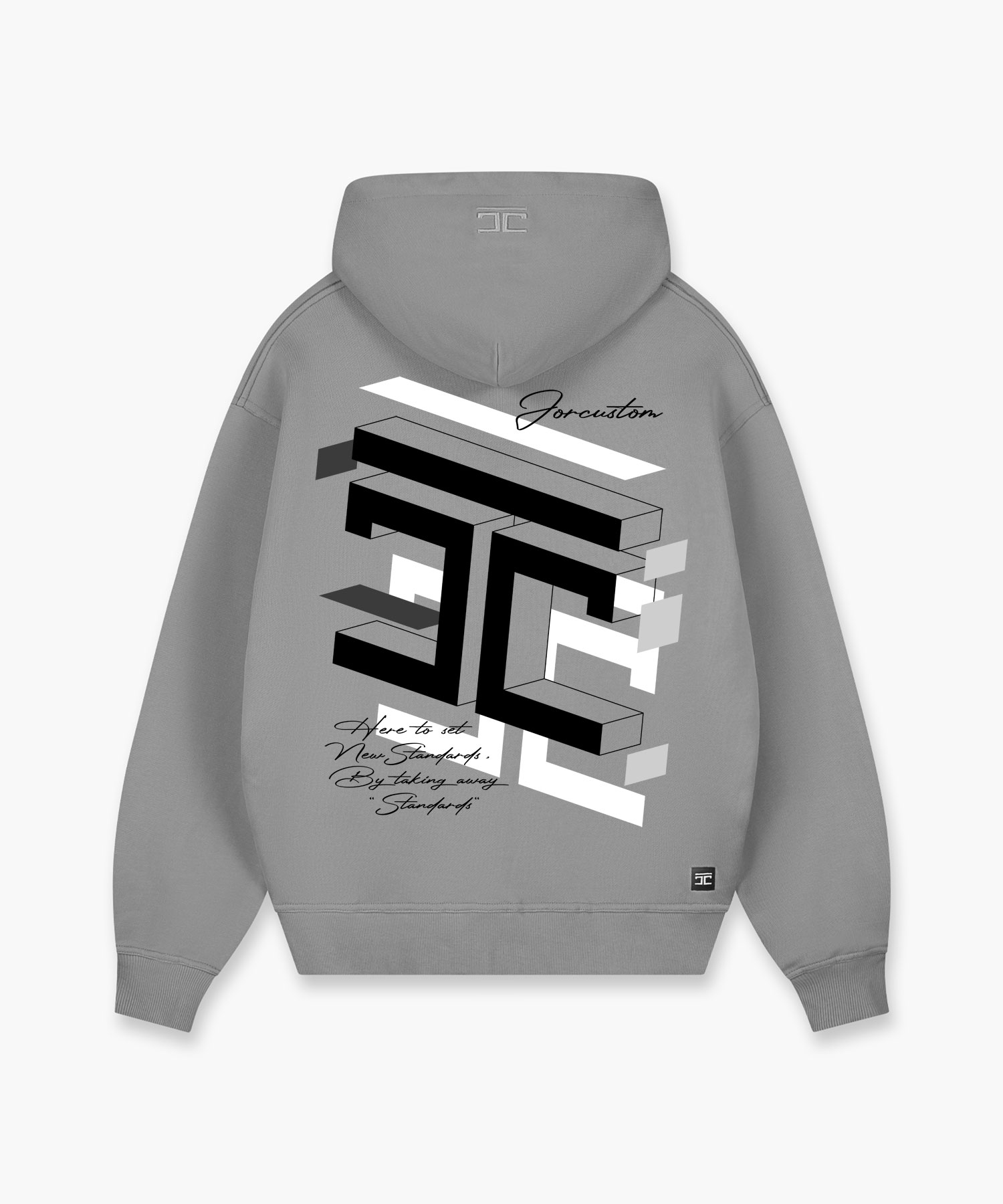 JORCUSTOM - Assembly Zipped Hoodie TitaniumGrey