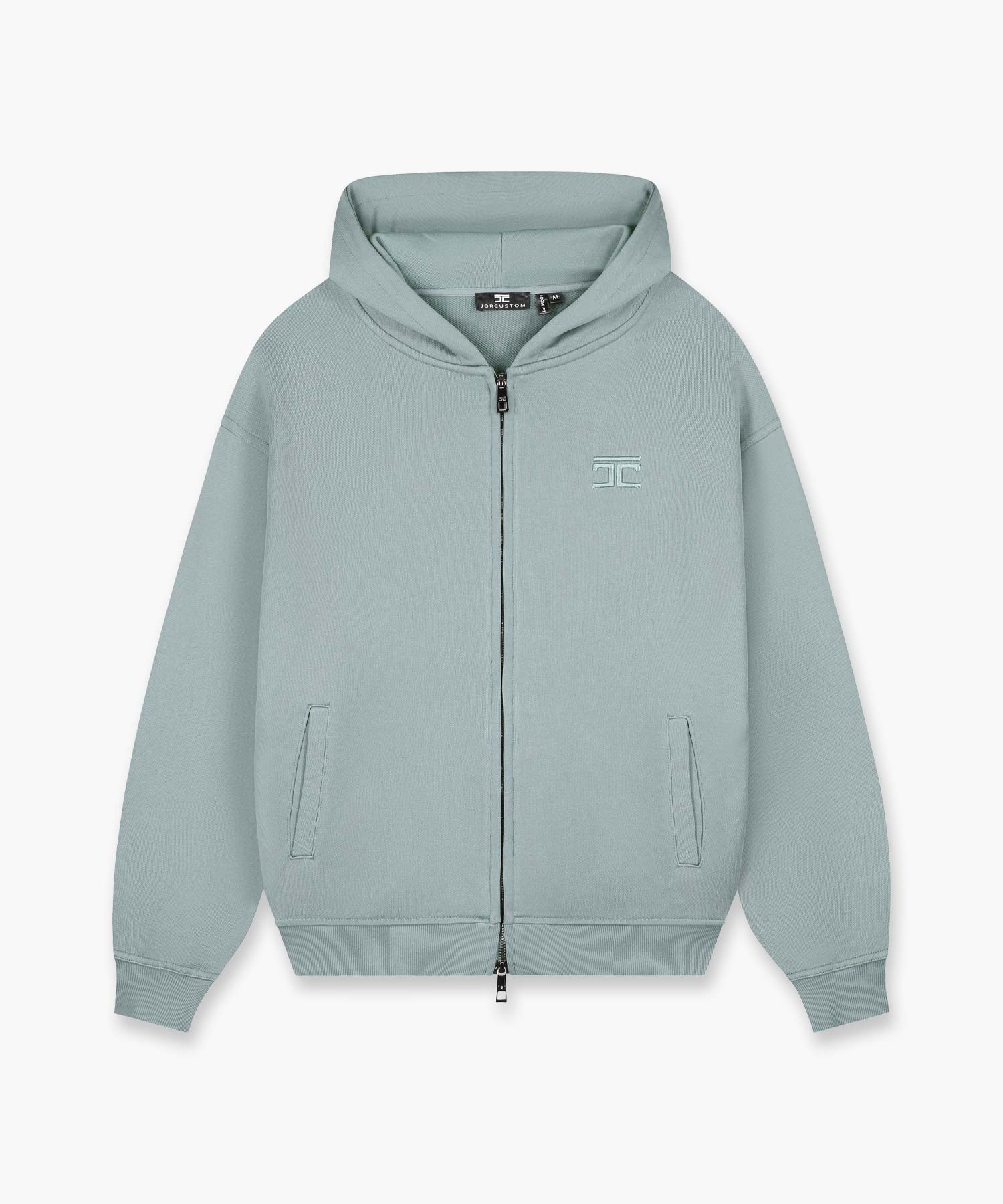 JORCUSTOM - Graffiti Zipped Hoodie AshBlue JORCUSTOM - Graffiti Zipped Hoodie AshBlue