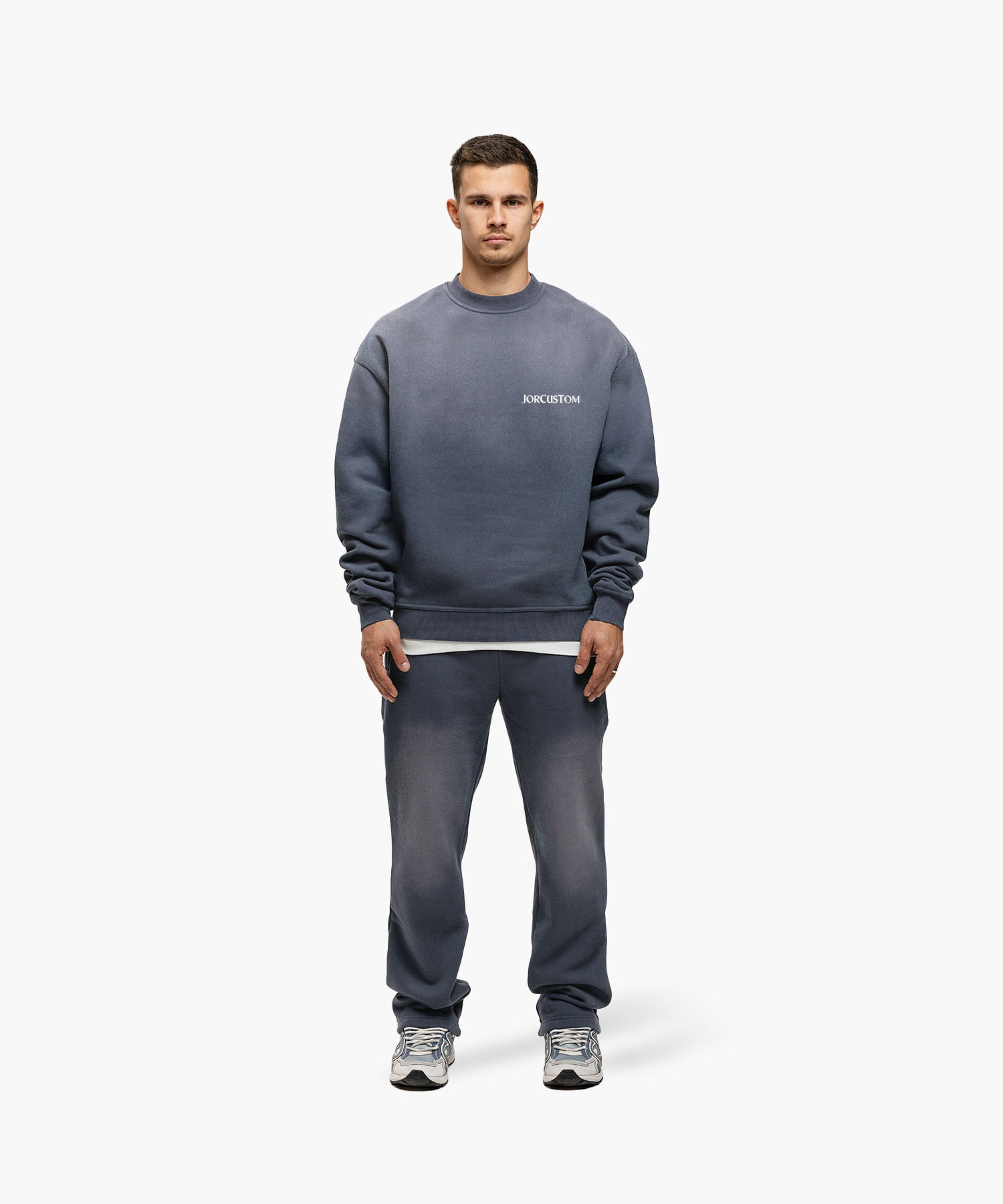 JORCUSTOM - Ribbon Sunfade Sweater OmbreBlue