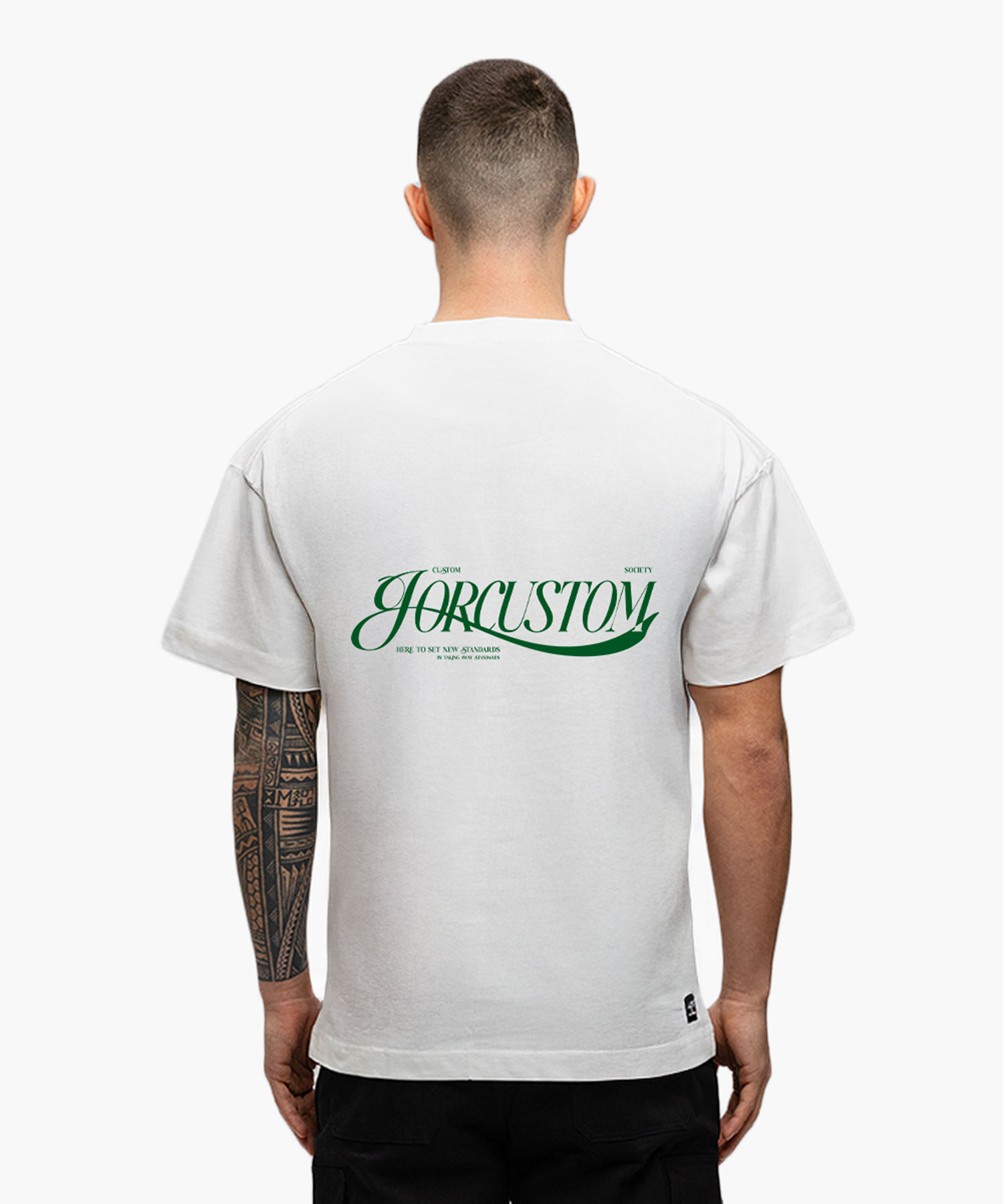 JORCUSTOM - Script Loose Fit T-Shirt White